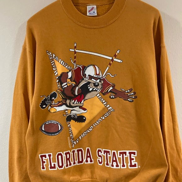 Jerzees | Shirts | Vintage 9s Fsu Florida State Seminoles Taz Looney ...